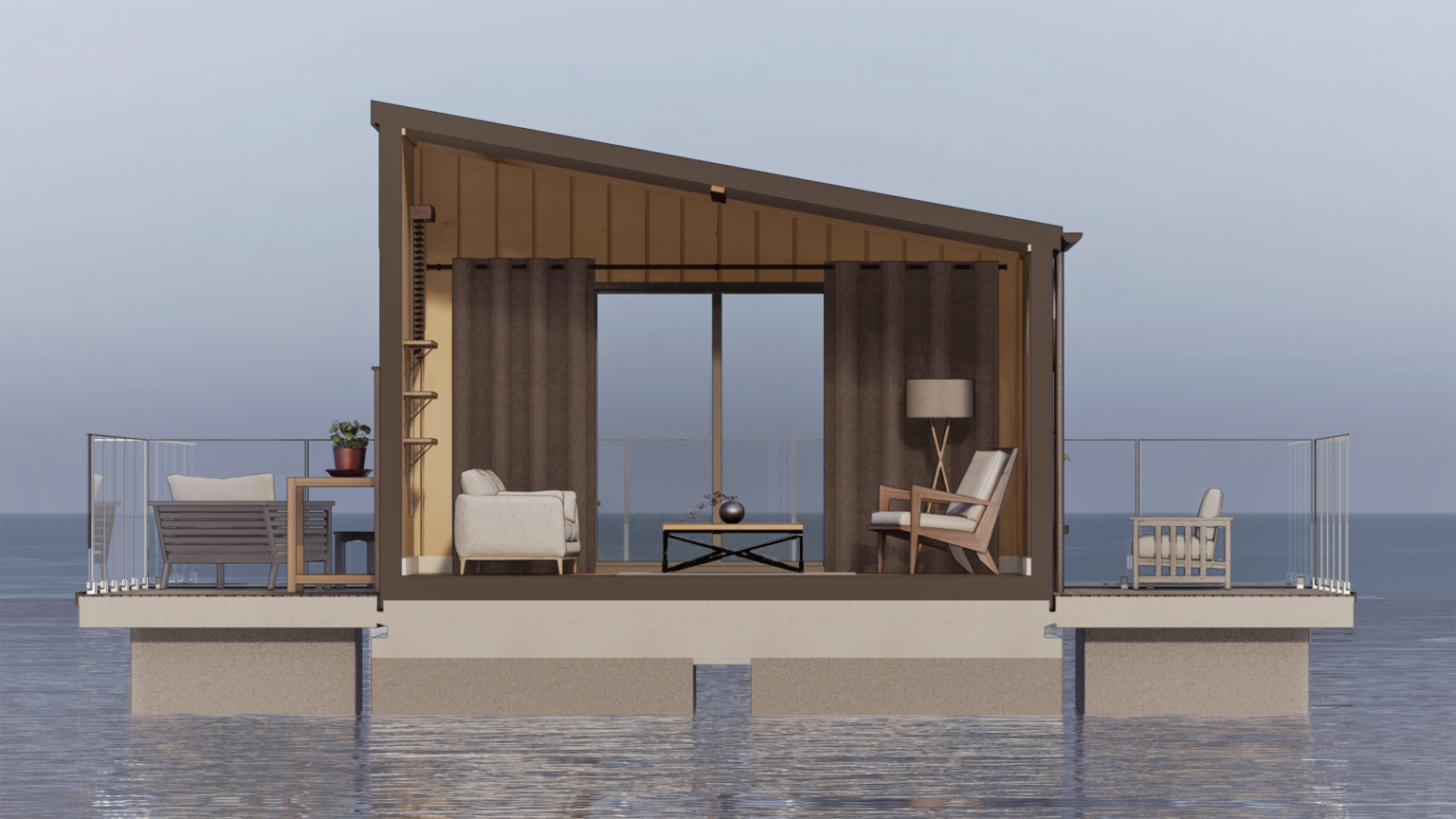 Floating homes by Waterfront Living