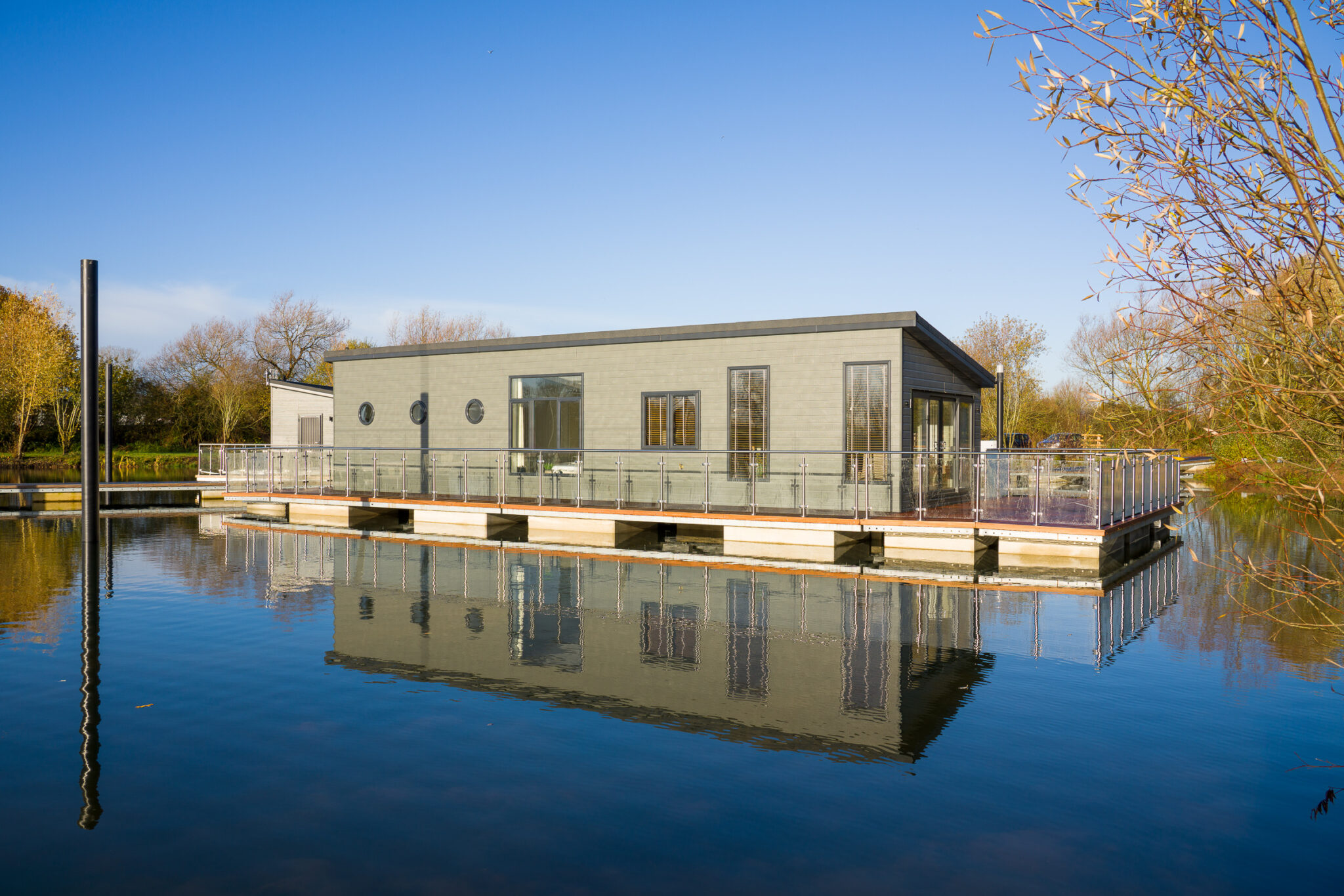 Check out our floating homes on Upton Lake this March